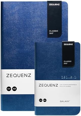 ZEQUENZ A5 & A6- Blue Notebook Set | Blank Acid Free Paper | 256 Pages ...