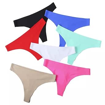 Buy SAMARTHA CHEE Women's Cotton Seamless Anti Bacterial Thong Low Rise ...