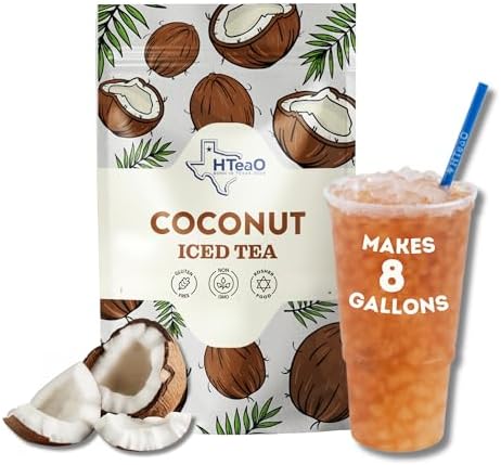 Amazon.com : HTeaO Coconut Iced Tea Bags – Makes 8 Gallons in 5 Minutes ...