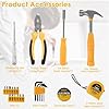 24 Pcs Home Repair Tool Kit General Household Hand Toolbox Set with ...