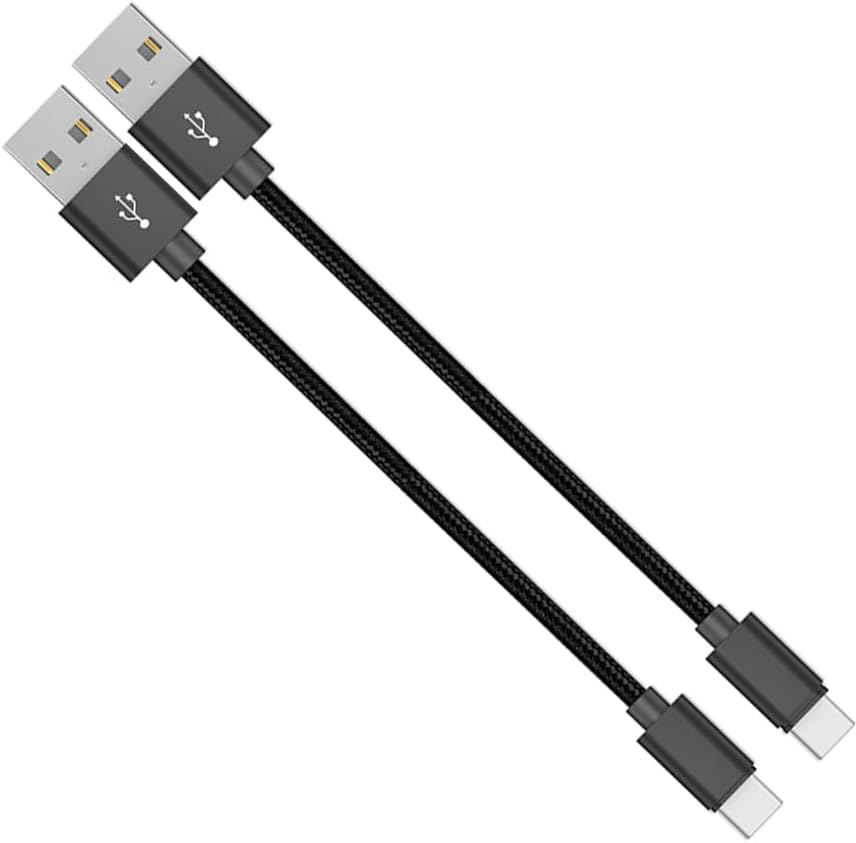 Short USB C Cable 2Pack 20cm - USB A to USB Type C Charger Cable ...