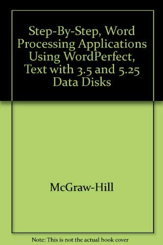 Amazon.com: Step-by-Step, Word Processing Applications Using ...
