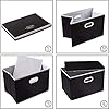 Amazon.com - PRANDOM Large Foldable Storage Boxes with Lids [3-Pack ...