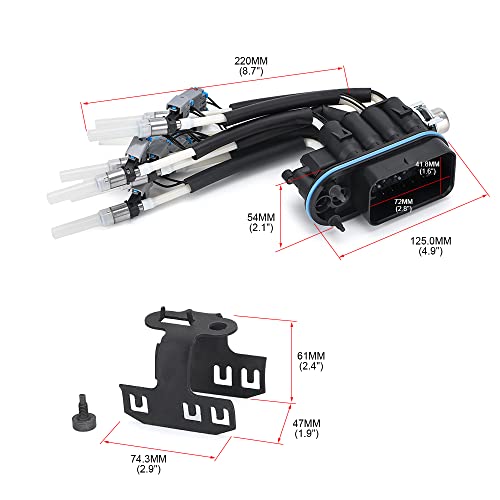 Snapklik.com : Central Port Fuel Spider Injector FJ504 w/Bracket SCPI ...