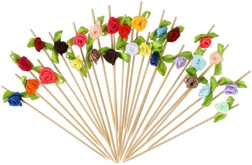 Amazon.com: Hariendny 100 Pcs 4.7"" Long Bamboo Party Toothpicks ...