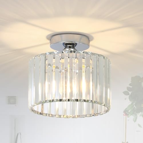 Rayofly Crystal Ceiling Lights Living Room, Modern Crystal Chandeliers ...
