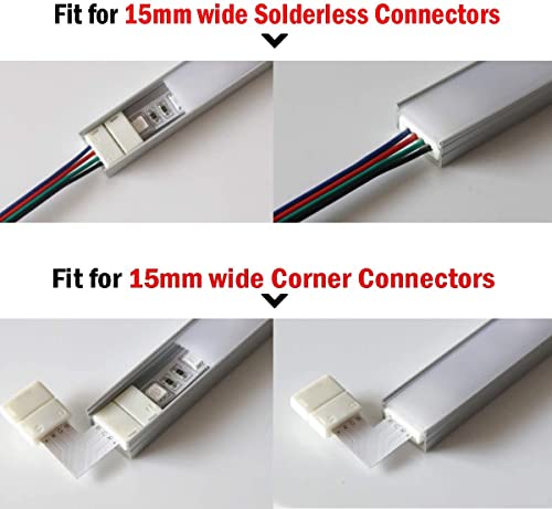 Snapklik.com : StarlandLed 18 Pack 2m/6.6ft LED Aluminum Channel 16mm ...