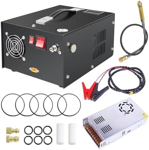 Amazon.com: HuanQiuSensmart Portable PCP Air Compressor Powered by 12V ...