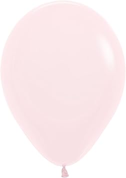 Amazon.com: SEMPERTEX 05" Pastel Matte Pink Sempertex Balloons Pastel ...