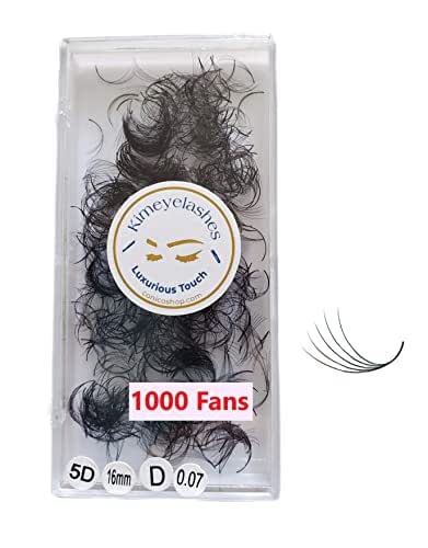 Amazon.com: Kimeyelashes 4D to 10D - 0.07 C and D Curl 1000 Premade ...