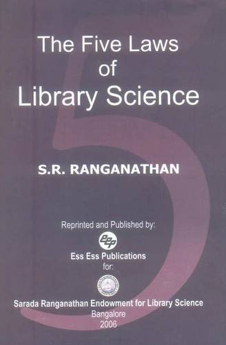 Five Laws of Library Science: Amazon.co.uk: Ranganathan, S. R ...