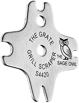 Amazon.com : The Grate Grill Scraper - Standard Stainless Steel - Grill ...