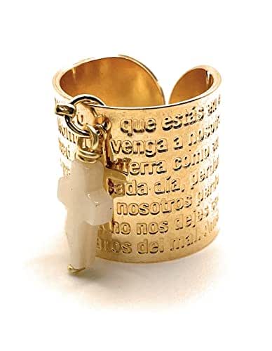 Amazon.com: Our Father Ring, Our Father Prayer Ring, Lords Prayer ...