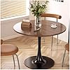 Round Dining Table 50/60/70/80/90cm MDF Top Small Kitchen Modern Dining ...