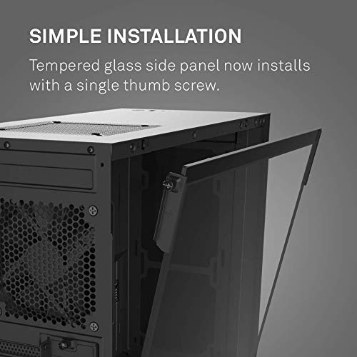 NZXT H510 - CA-H510B-B1 - Compact ATX Mid-Tower PC Gaming Case - Front ...