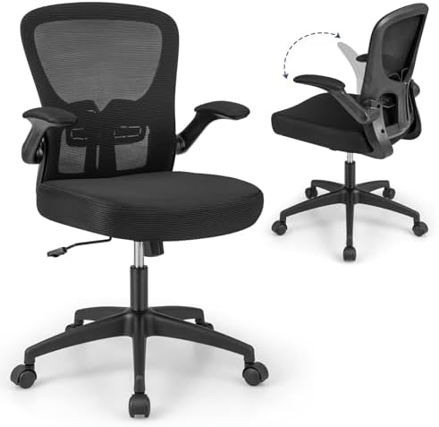 Amazon.com: COSTWAY Ergonomic Office Chair, Height Adjustable Swivel ...
