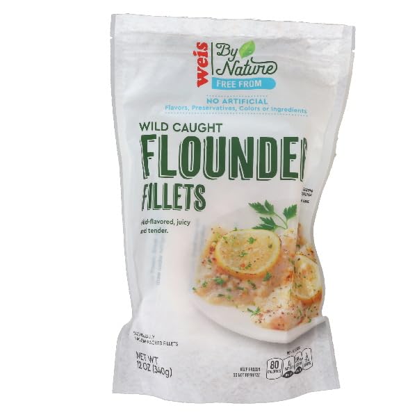 Amazon.com: Weis by Nature, Flounder Fillets Frozen, 12 Ounce : Grocery ...