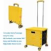 Amazon.com: Foldable Utility Cart Folding Portable Rolling Crate ...