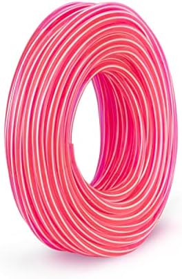 Garbnoire 15 Meter 0.5 Inch PVC Pink Striped Water Pipe| Lightweight ...