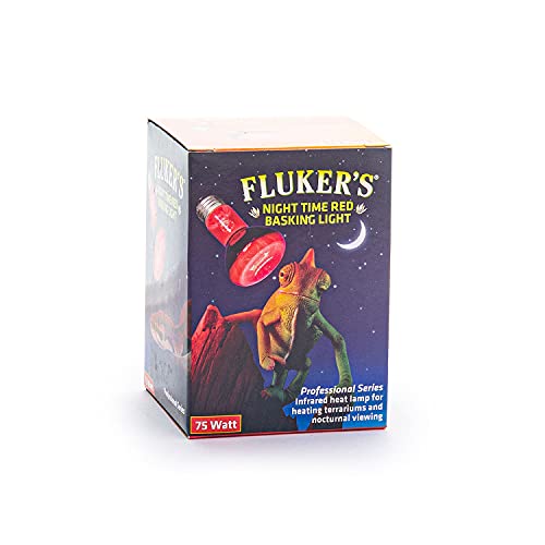 Flukers Night Time Red Basking Spotlight, Infrared Heat Lamp for ...