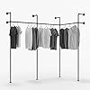 Amazon.com: pamo Industrial pipe clothing rack metal black - Wall ...