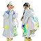 Amazon.com: Fewlby Kids Raincoats For Girls Boys Waterproof Rain Jacket Cartoon Unicorn Children ...