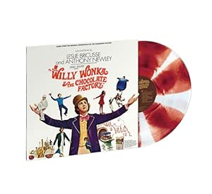 Amazon.com: Willy Wonka & The Chocolate Factory Soundtrack Red and White Swirl Vinyl Record LP ...