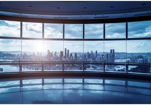 Amazon.com : dnldliq 7x5ft Business Office Window Backdrop Modern City ...