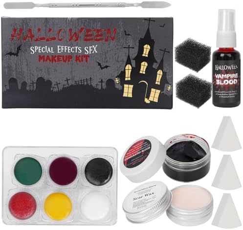 Amazon.com : Spooktacular Creations 16 Pcs Halloween Family Makeup Kit ...