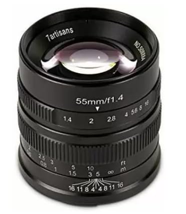 (Refurbished) 7artisans 55mm F1.4 APS-C Large Aperture Manual Focus ...
