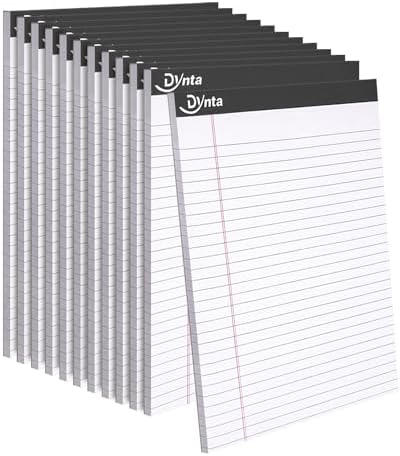 Amazon.com : Dynta Notepads 8.5 x 11 Legal Pads Bulk, 12 Packs Letter ...