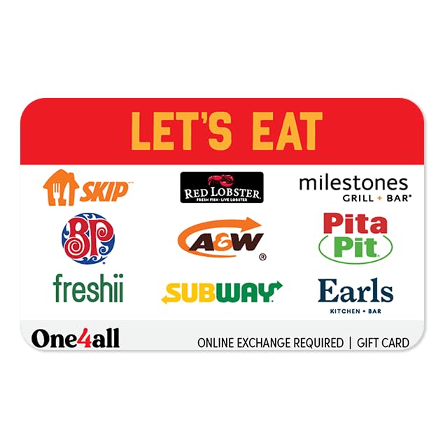 One4All Let's Eat eGift Card - 25 : Amazon.ca: Gift Cards