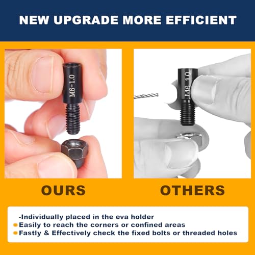 Snapklik.com : Upgraded Nut And Bolt Thread Checker, CRAFTFORCE 44 ...