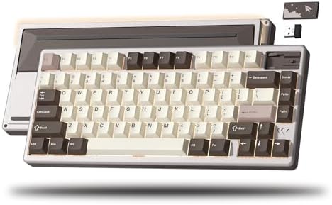 Amazon.com: Womier 75% Wireless Mechanical Keyboard, Creamy Keyboard ...