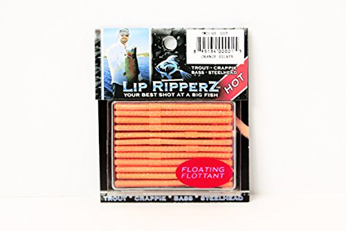 Buy Lip Ripperz Trout Wormz Fishing Bait (Pack of 12), Orange Silver ...