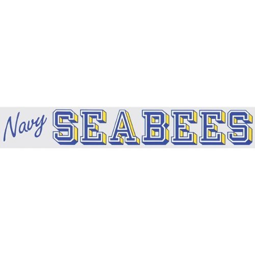 Amazon.com: Navy Seabees 13" inch Window Strip Navy Outside Decal ...