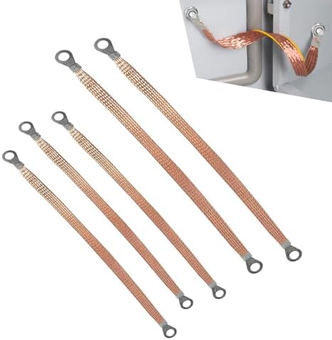 Amazon.com: 5 PCS Universal Flat Braided Copper Ground Strap ...