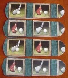Amazon.com: Ceiling Fan Designers 42SET-Home-GCG New Golf Clubs Golfers ...