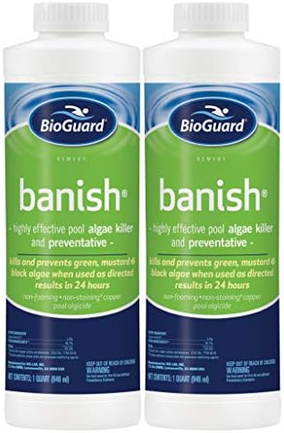 Amazon.com : BioGuard Banish Pool Algae Preventative, 1 Quart, Pack of ...