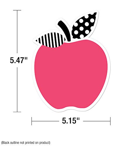 Snapklik.com : Black, White & Stylish Brights 36 Piece Apple Bulletin ...