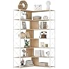 Amazon.com: 7 Tier L-Shaped Corner Bookshelf, Home Office Bookcase with ...