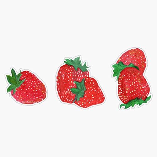 Amazon.com - Strawberries Vinyl Waterproof Sticker Decal Car Laptop ...