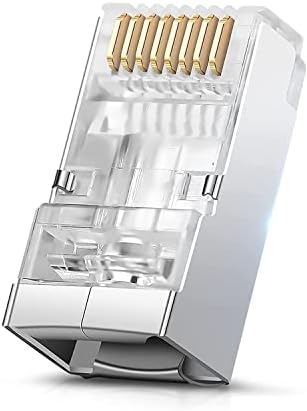 CableCreation 100-PACK Cat 6 RJ45 Connector, UTP Network Plug for Solid ...