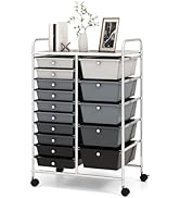 Amazon.com: DREAMADE Rolling Cart with 10 Storage Drawers, Utility Cart ...