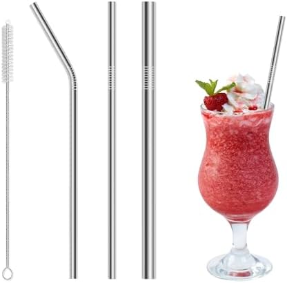 Amazon.com: Juvale 4-Pack Metal Straw Cleaner - Extra Long Stainless ...