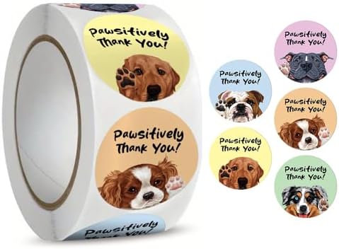 Amazon.com : WIRESTER 1.5 Inch Round Stickers, 500 Labels Per Roll in 5 ...