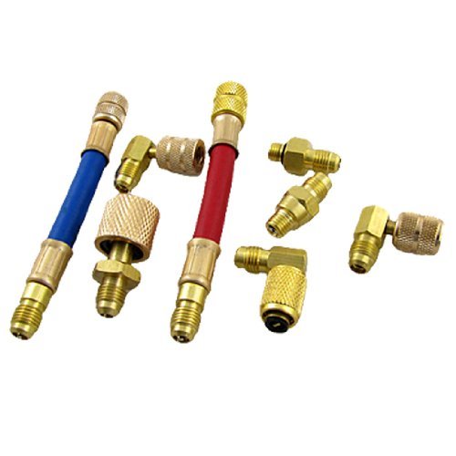 SJT® 8 in 1 Brass Inflator Tire Valve Inflation Connectors : Amazon.in ...