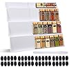 Fentar 2Pcs Spice Drawer Organiser, Expandable Spice Rack 30 to 60cm, 4 ...