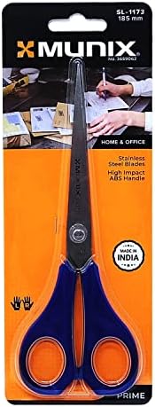 Munix SL-1173 185 mm / 7.2" Stainless Steel Scissors | Pointed Tip with ...