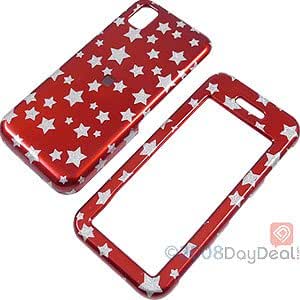 Amazon.com: Glitter Stars Red Shield Protector Case for Samsung ...